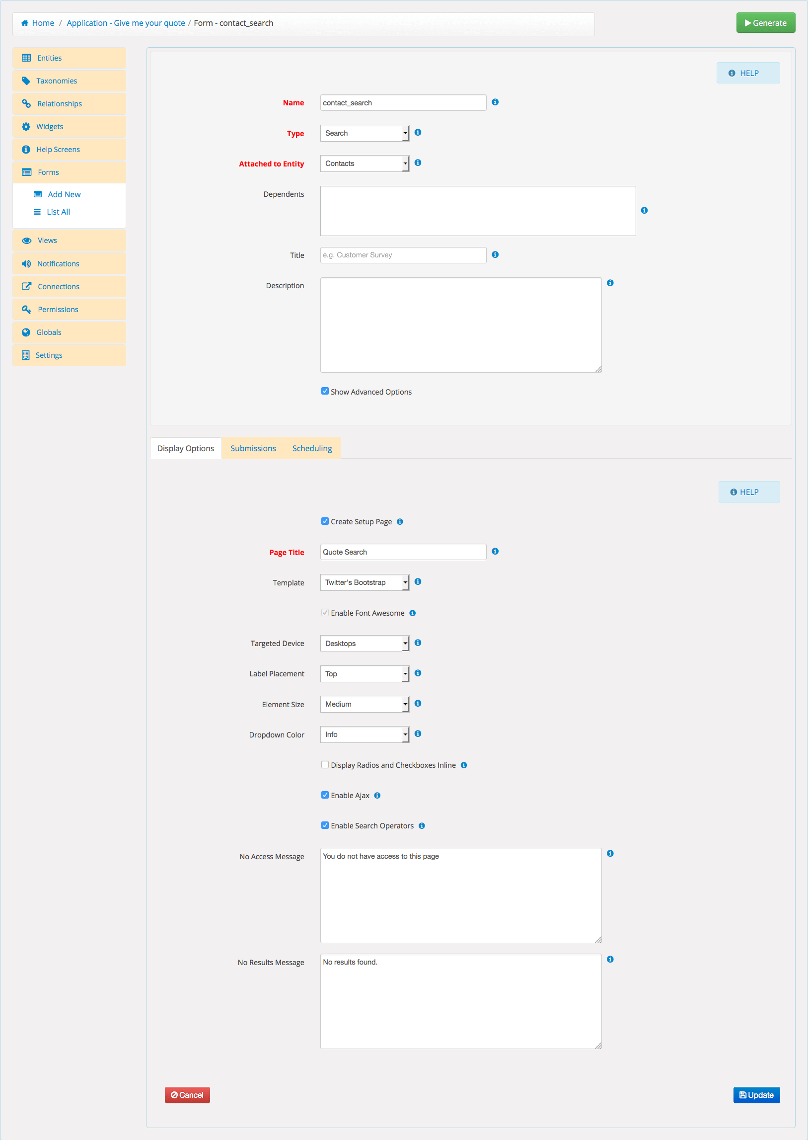 How to add a search form to your WordPress app - WP App Studio